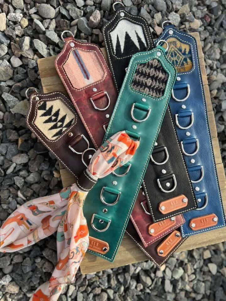 Leather Slides, Wild Rags/Scarves, and Holders – KLS Designs